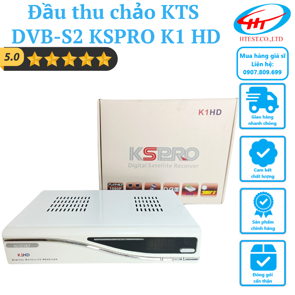 Đầu thu chảo KTS DVB-S2 KSPRO K1 HD giá sỉ, giá bán buôn - Thị Trường Sỉ