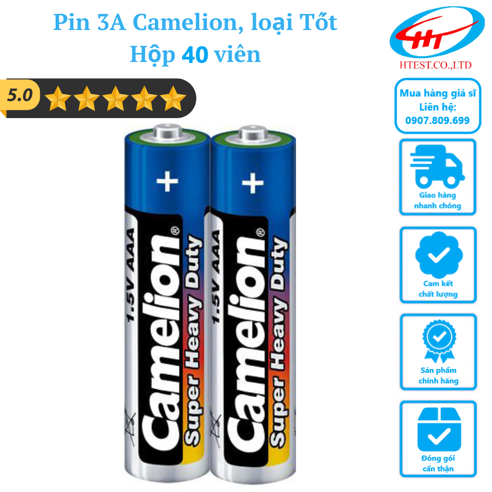 Hộp 40 viên pin 3A Camelion, loại Tốt – Hoàng Thịnh