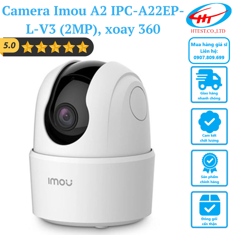 Camera Imou A2 IPC-A22EP-L-V3 (2MP), xoay 360 Vinago – Hoàng Thịnh
