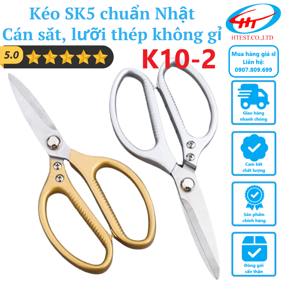 Kéo SK5 chuẩn Nhật cán sắt – Kéo cắt nhà bếp lưỡi thép kim loại không ...